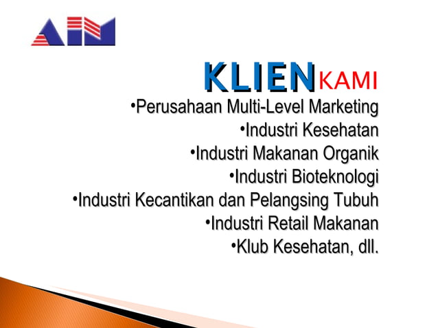 Company Profile AIM Food Indonesia | PPT