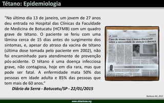 Profilaxia do Tétano | PPTX