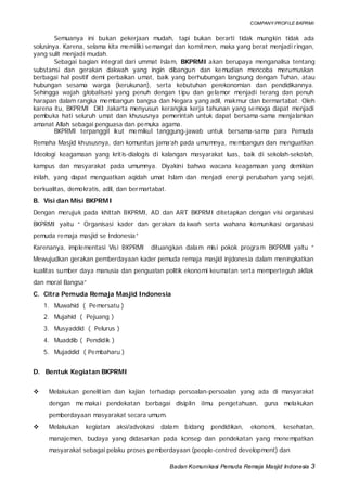 Profil BKPRMI Jakarta | PDF