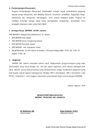 Profil BKPRMI Jakarta | PDF