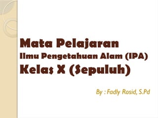 Contoh format Profil Diri IPA kelas 10.pptx