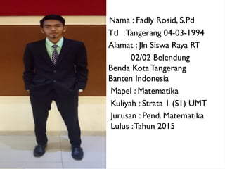 Contoh format Profil Diri IPA kelas 10.pptx