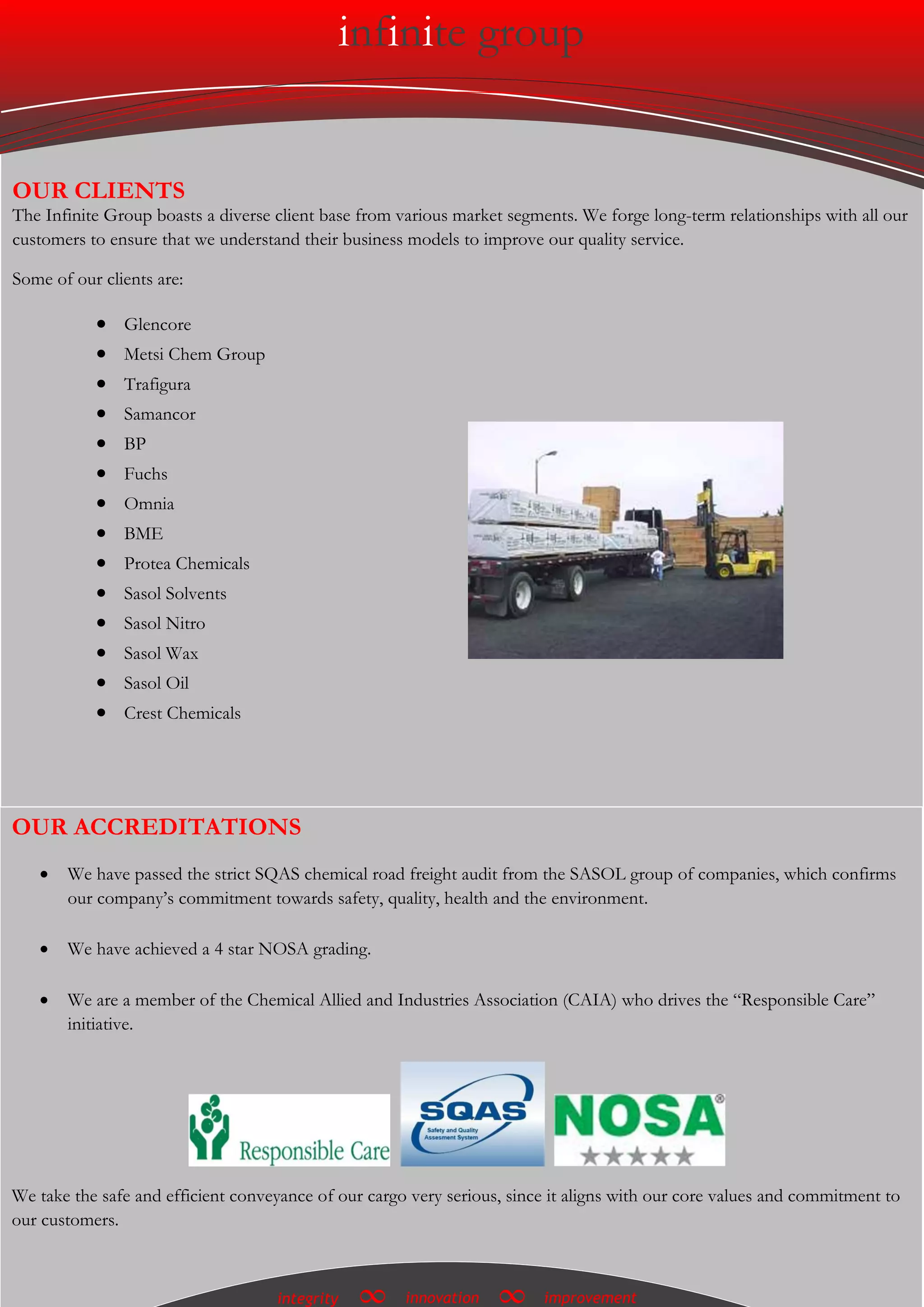 Infinite Logistics Profile | PDF