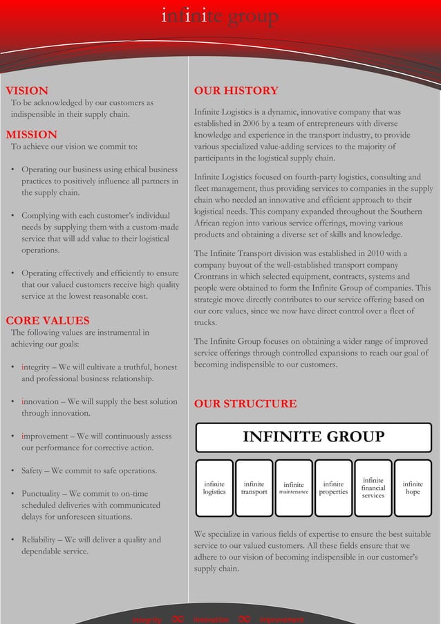 Infinite Logistics Profile | PDF | Logistics and Transportation ...