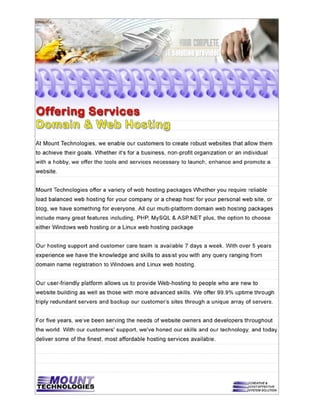 Mount Technologies | PDF