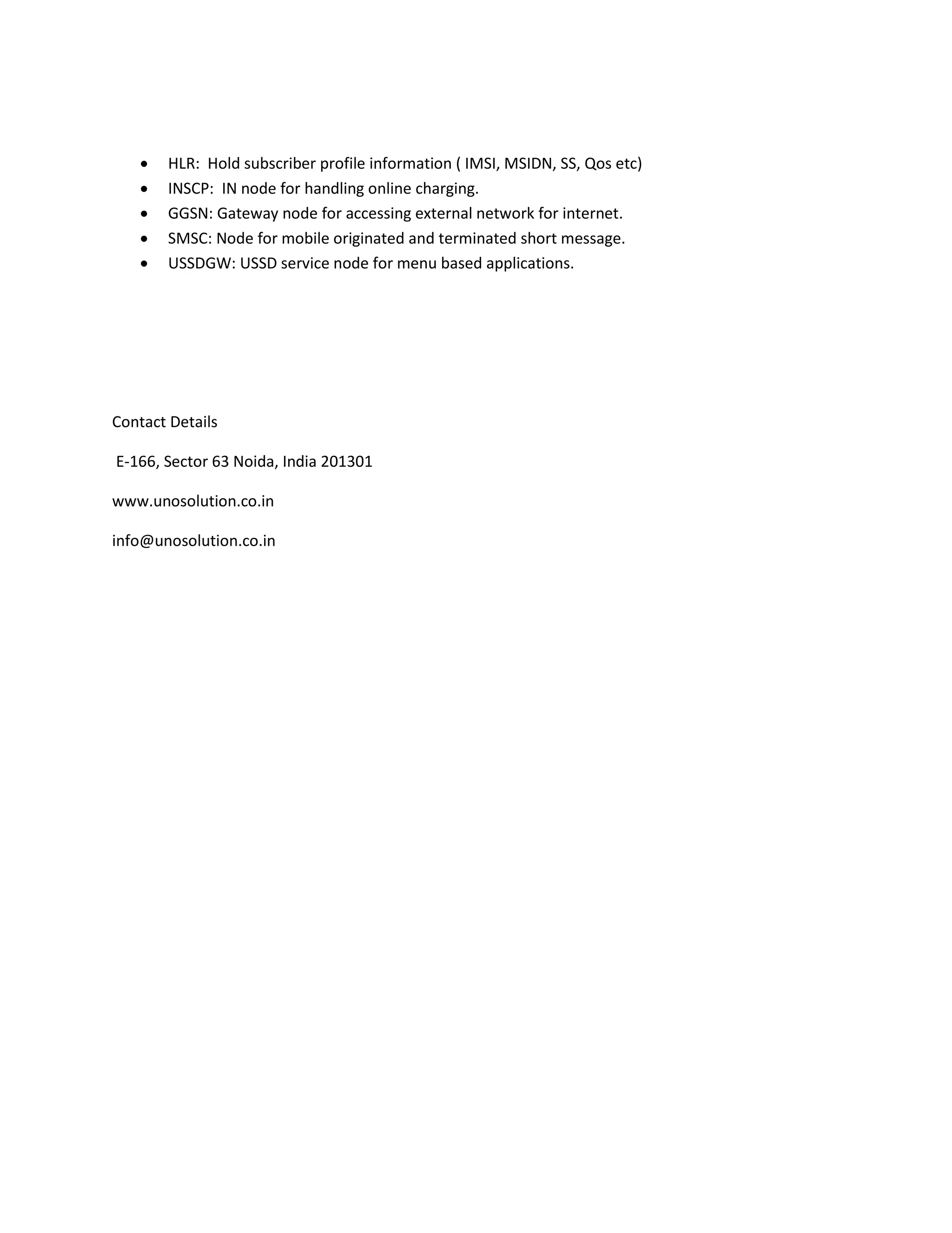 SS7/Sigtran Applications ( HLR, EIR, INSCP, USSD, SMSC etc) | PDF