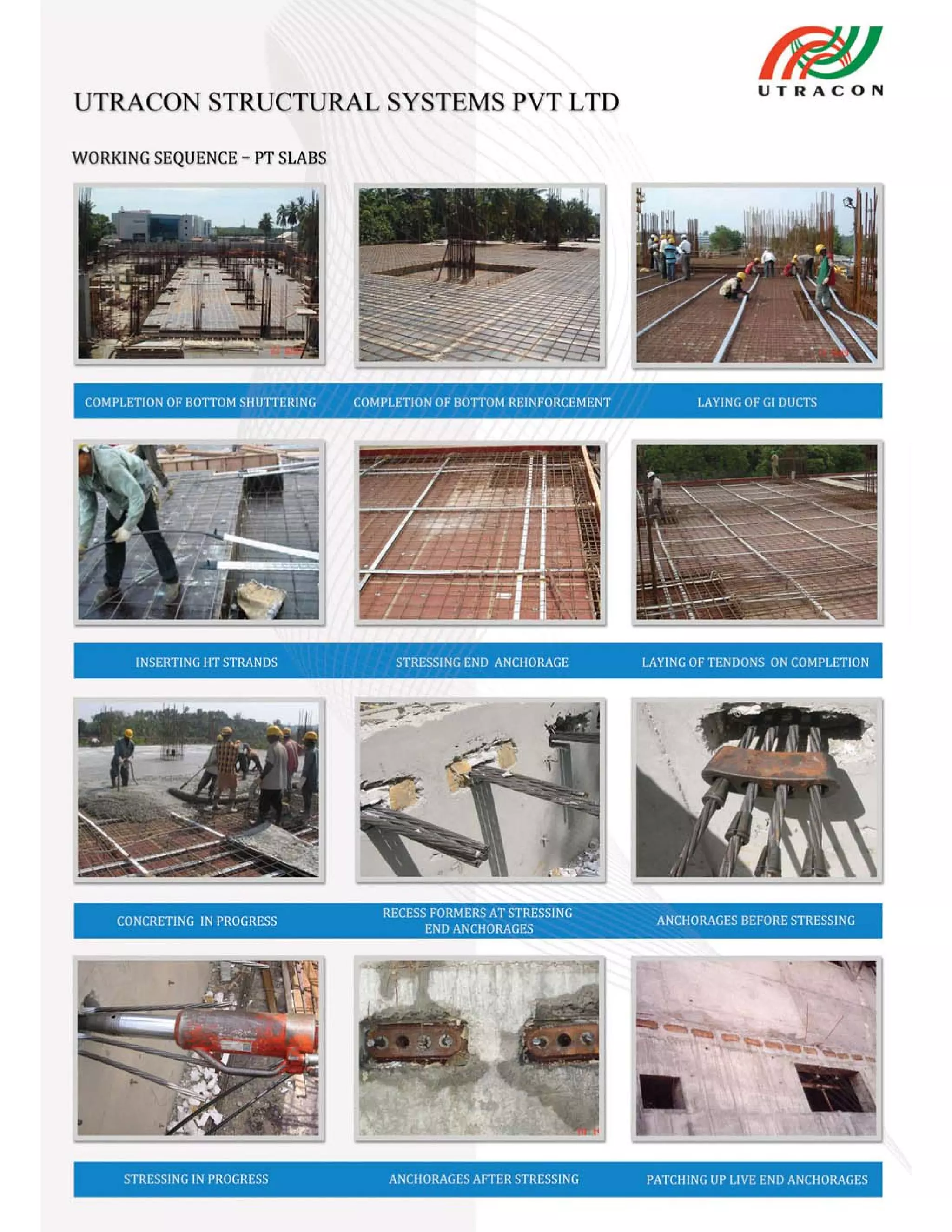 Post Tensioning System Utracon Structural system Pvt Ltd | PDF