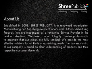 Shree Publicity Company Profile | PPTX