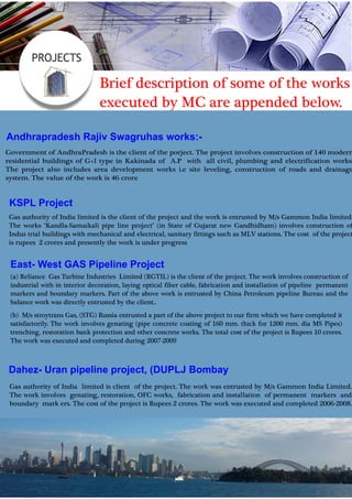 Maharaja constructions rofile | PDF