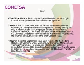 Profile - COMETSA Sports Development Agency NPC | PDF