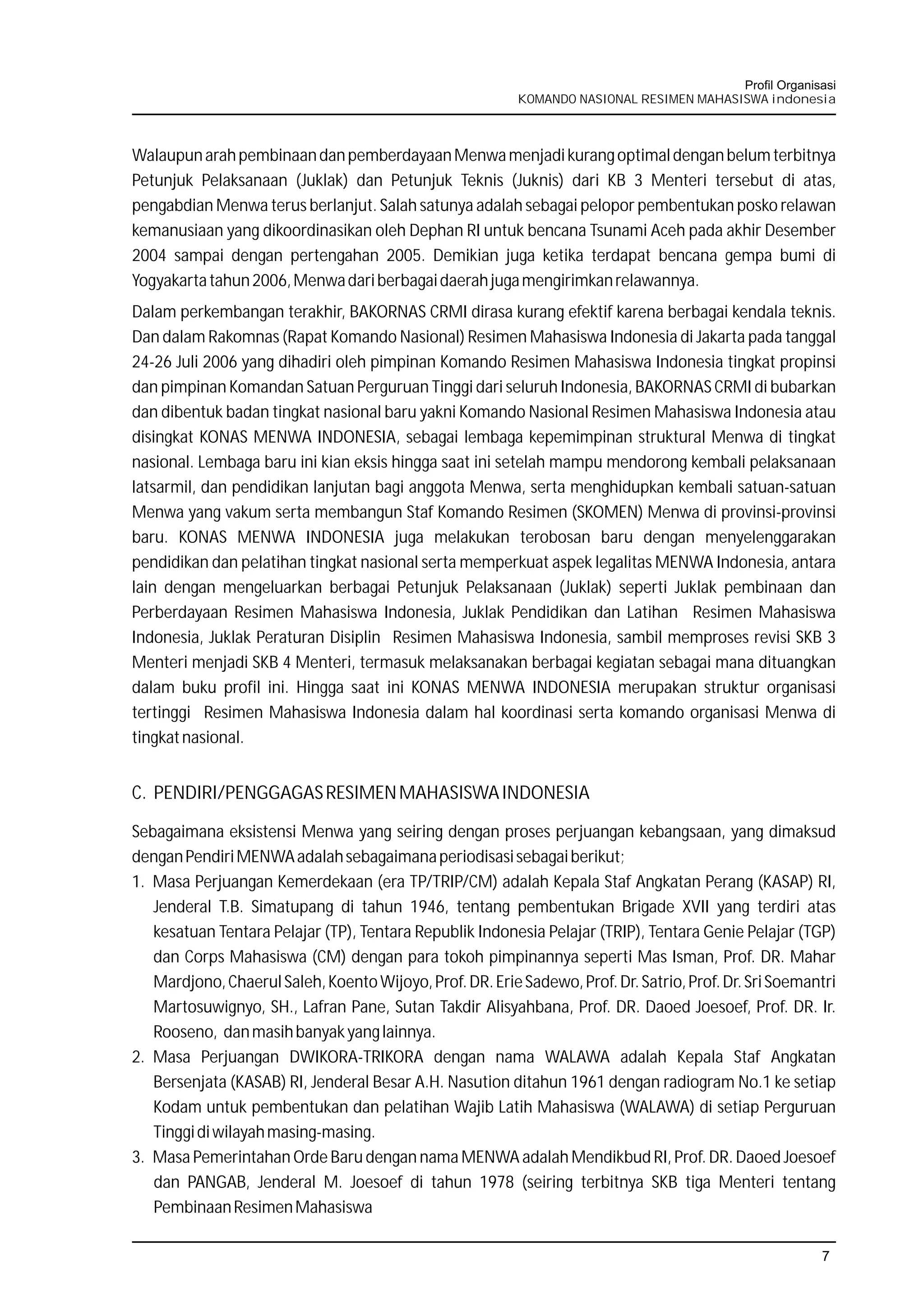 Profile menwa lengkap | PDF