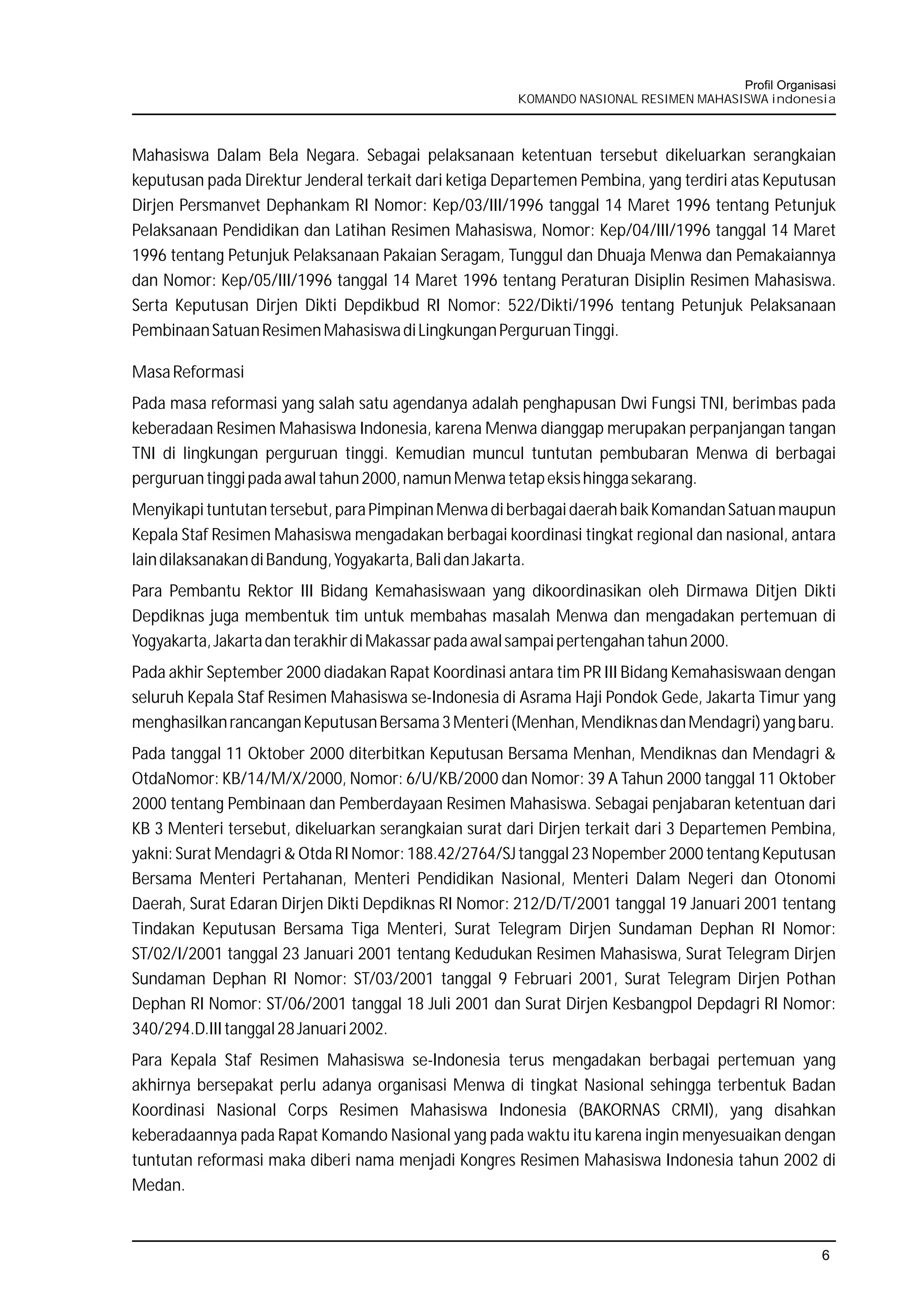 Profile menwa lengkap | PDF