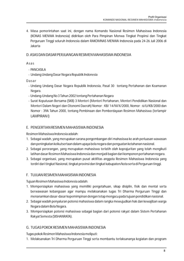 Profile menwa lengkap | PDF