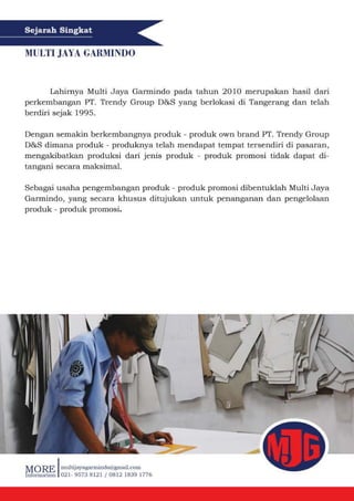 Profile multi jaya garmindo | PDF