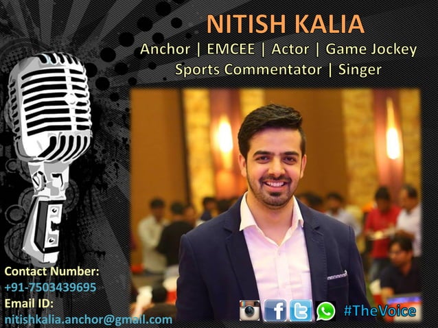 Profile Nitish Kalia (anchor, singer, commentator, actor) | PDF ...