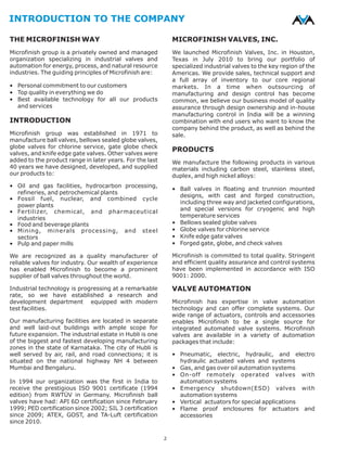 Microfinish Valves Inc – Best Valve Manufacturers. | PDF ...