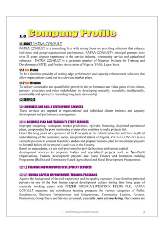 PATRA CONSULT - Profile - 2013 | PDF