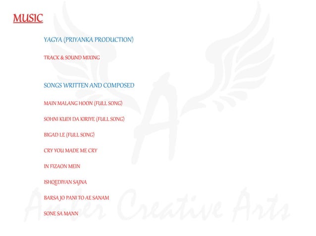 Amber Creative Arts-Profile (Sheikh Mustak) | PPT