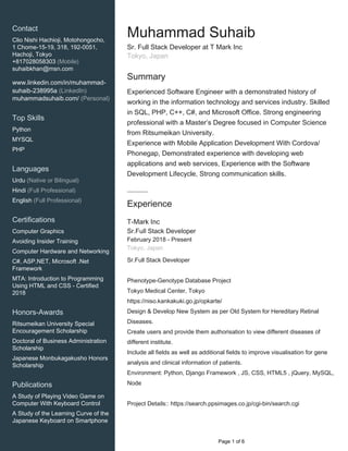 Sr Full Stack Developer | PDF