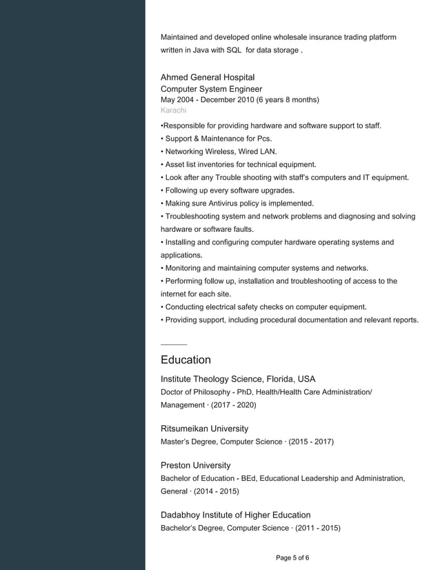 Sr Full Stack Developer | PDF