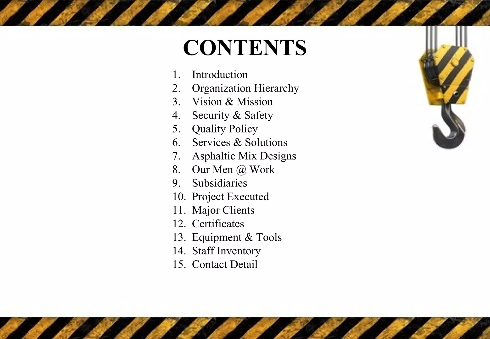 Construction Company Profile template | PPT