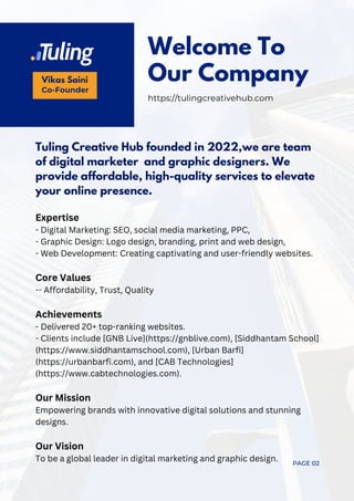 Innovative Graphic Design Solutions at Tuling Creative Hub | PDF