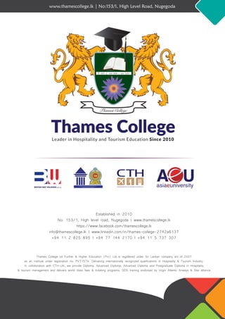 Thames College Profile 2021 | PDF