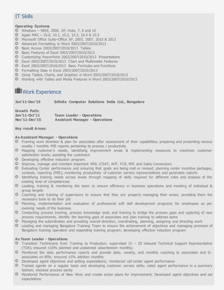 Assistant Manager - Operations with nearly 12 years of experience in ...