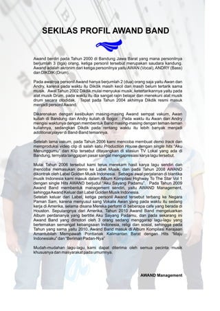 Profile awand word | DOC