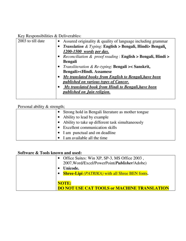 Profile bengali translator krishna chakraborty | PDF