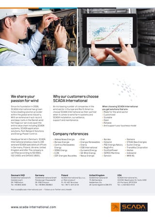 SCADA International Profile brochure | PDF