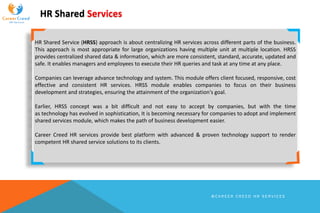 Profile career creed hr services | PPT