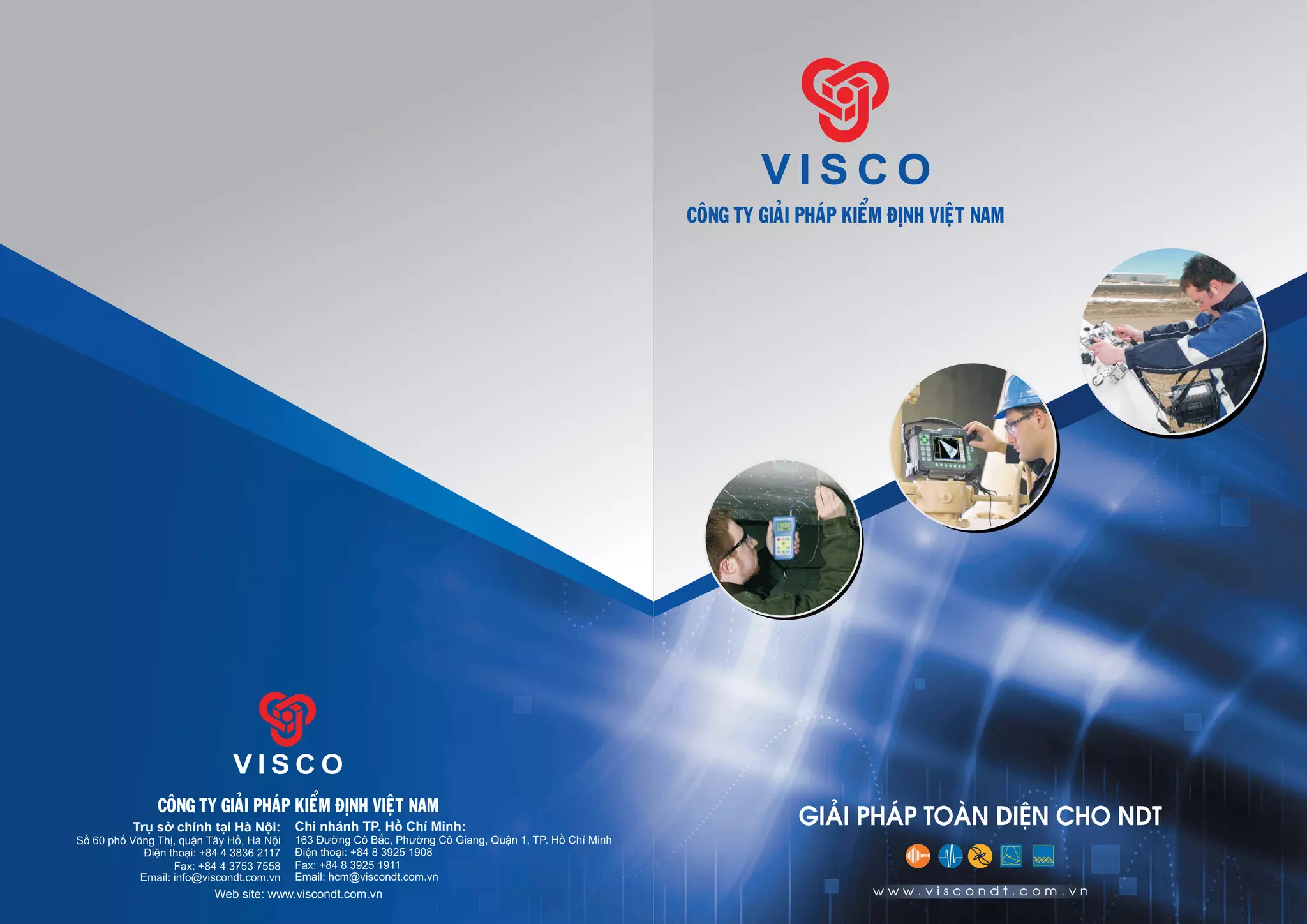 Mẫu thiết kế Profile Công ty Kiểm định Thiết bị VISCO | PPT