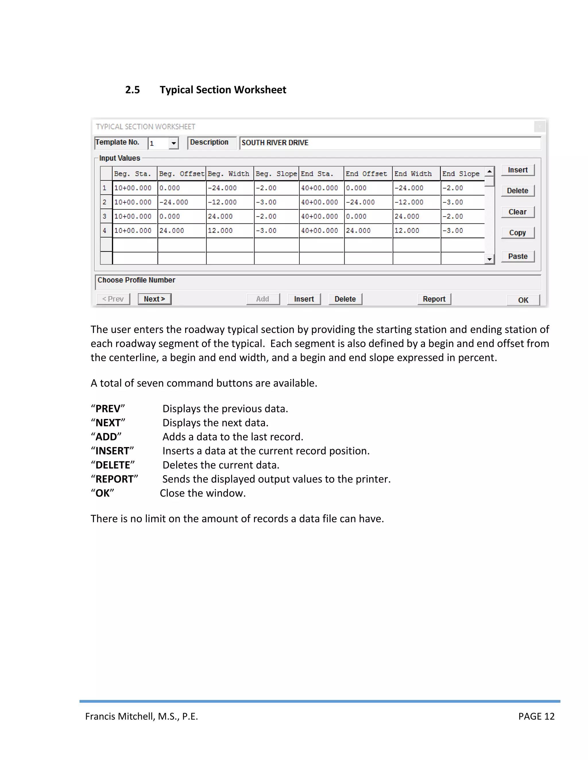 Profile Cross Section Manual | PDF