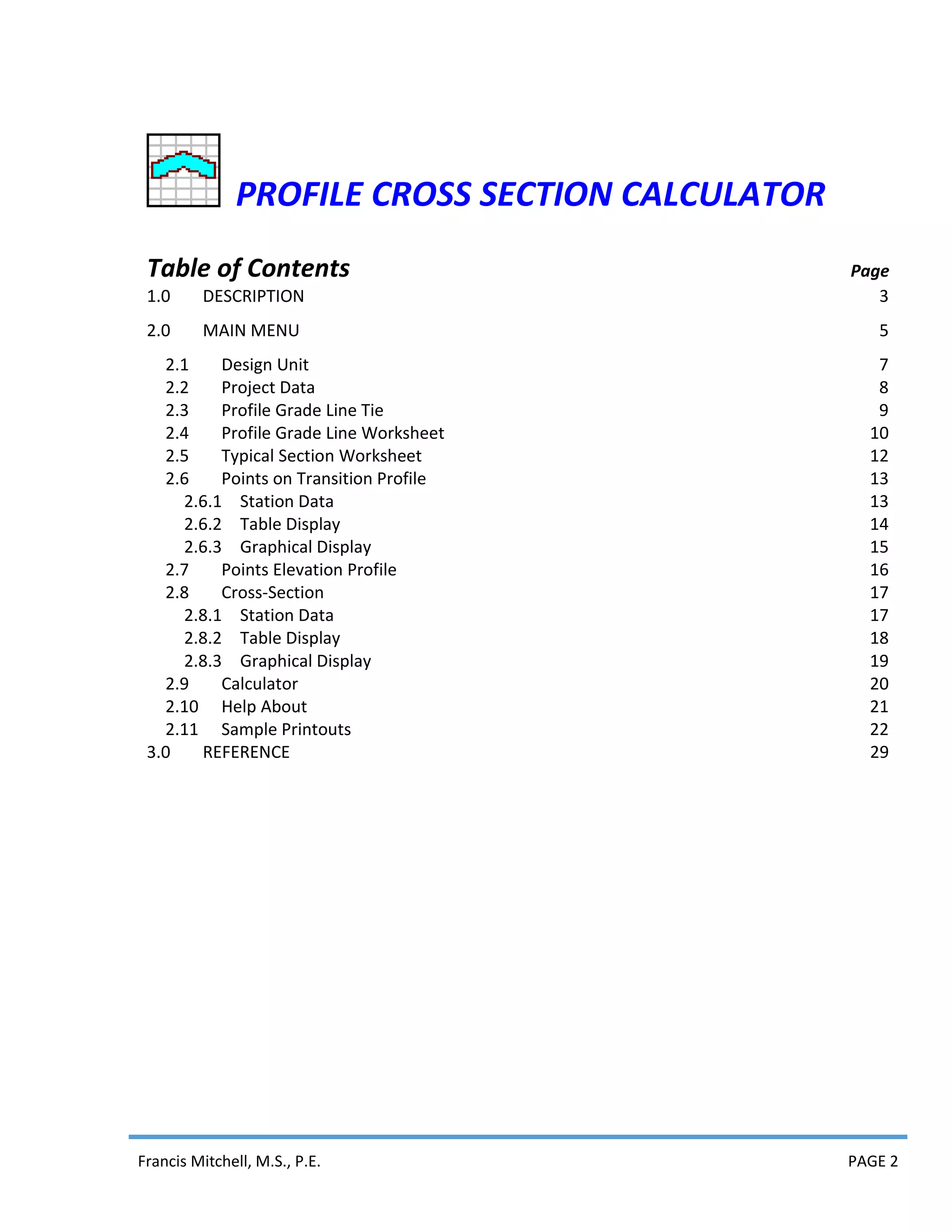 Profile Cross Section Manual | PDF
