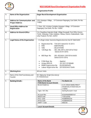 DAGAR RURAL DEVELOPMENT ORGNAIZATION | PDF