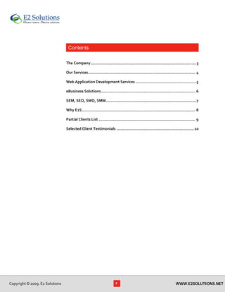 Profile E2 Solutions | PDF