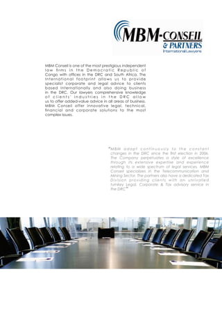MBM Company Profile | PDF