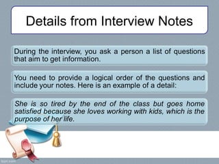Profile essay outline | PPT