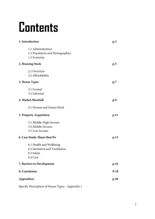 Hong Kong Housing Profile | PDF