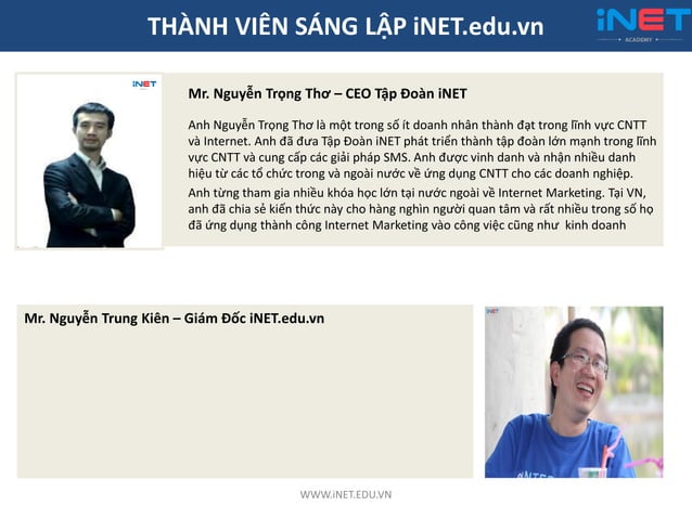 PROFILE HỌC VIỆN iNET | PPT