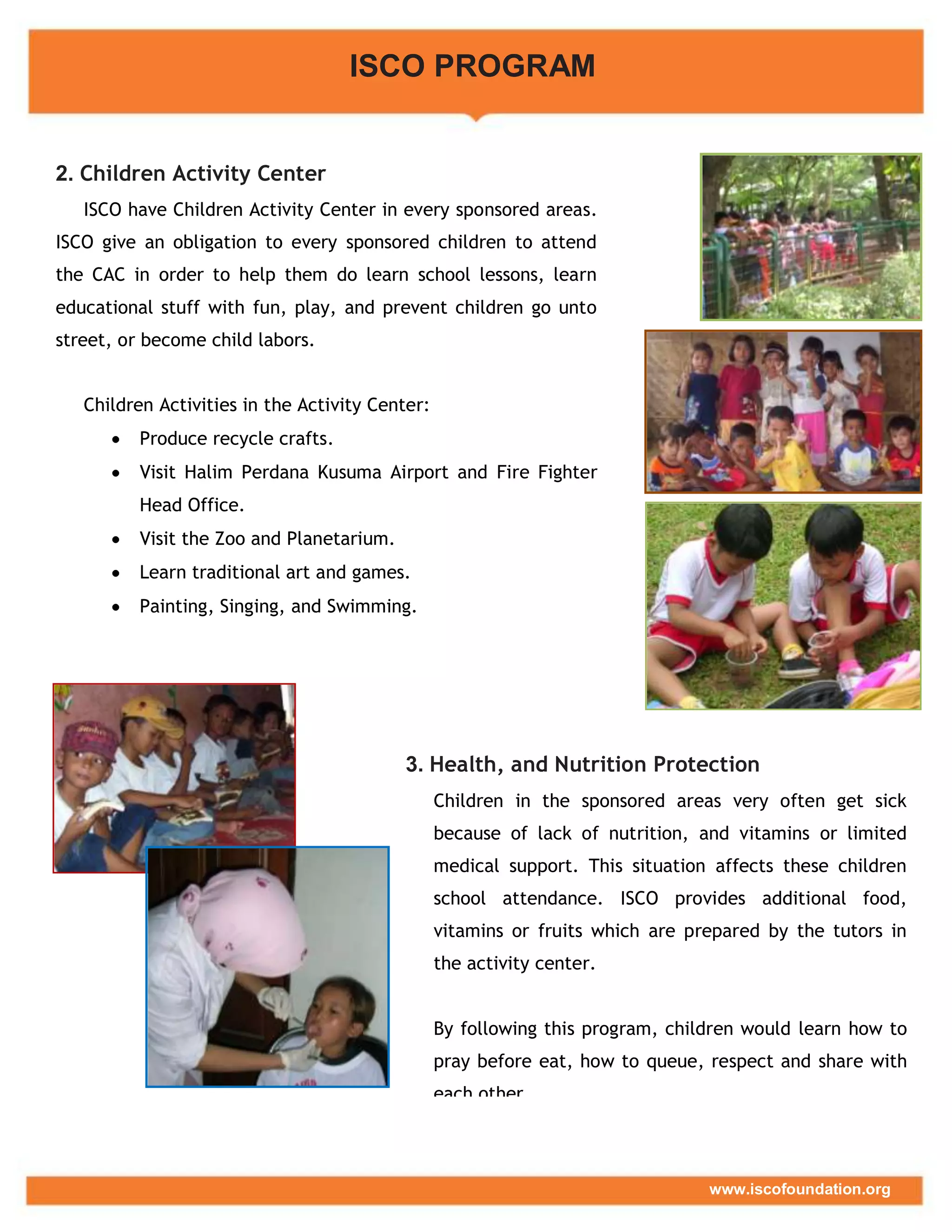 ISCO Foundation - Profile | PDF