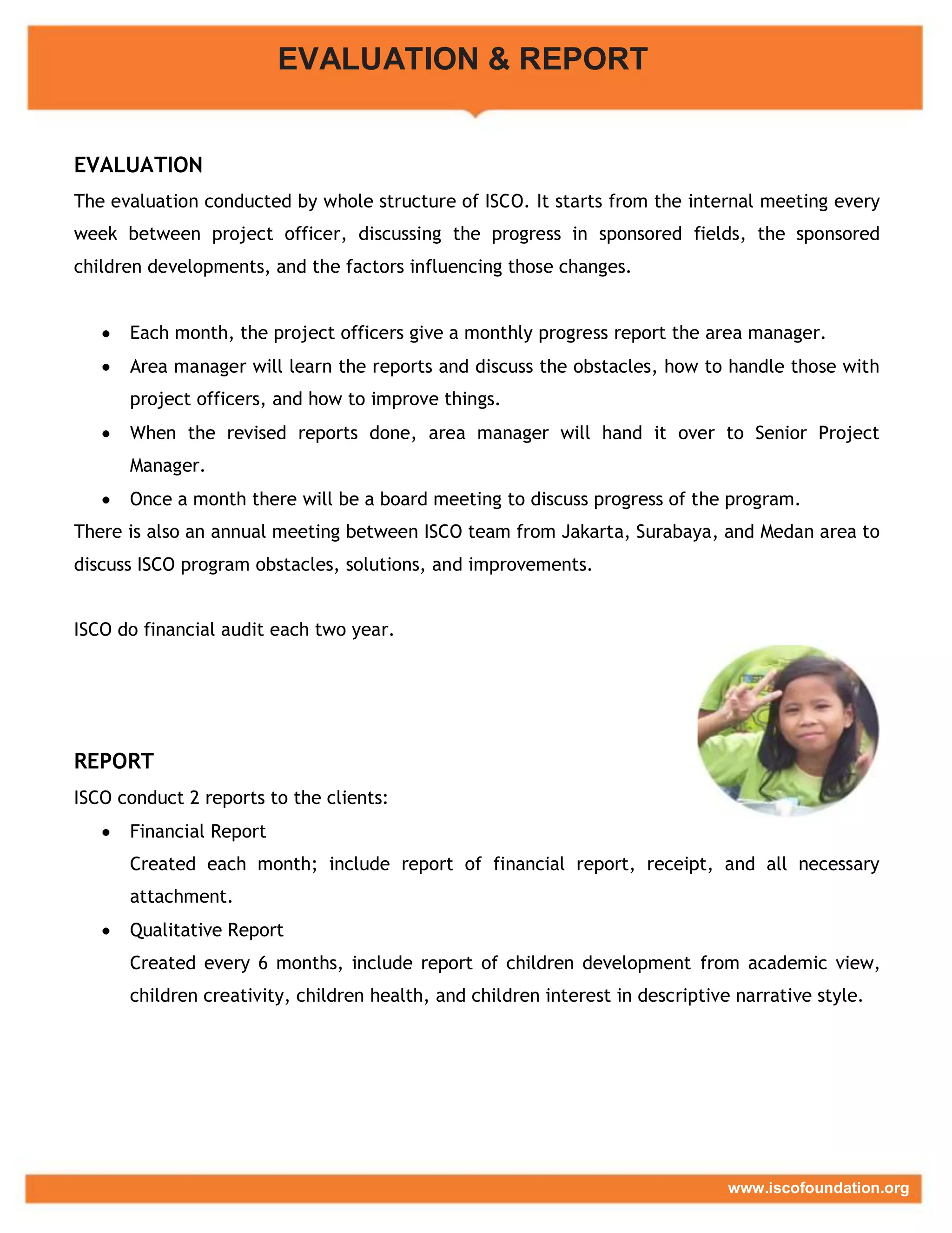 ISCO Foundation - Profile | PDF