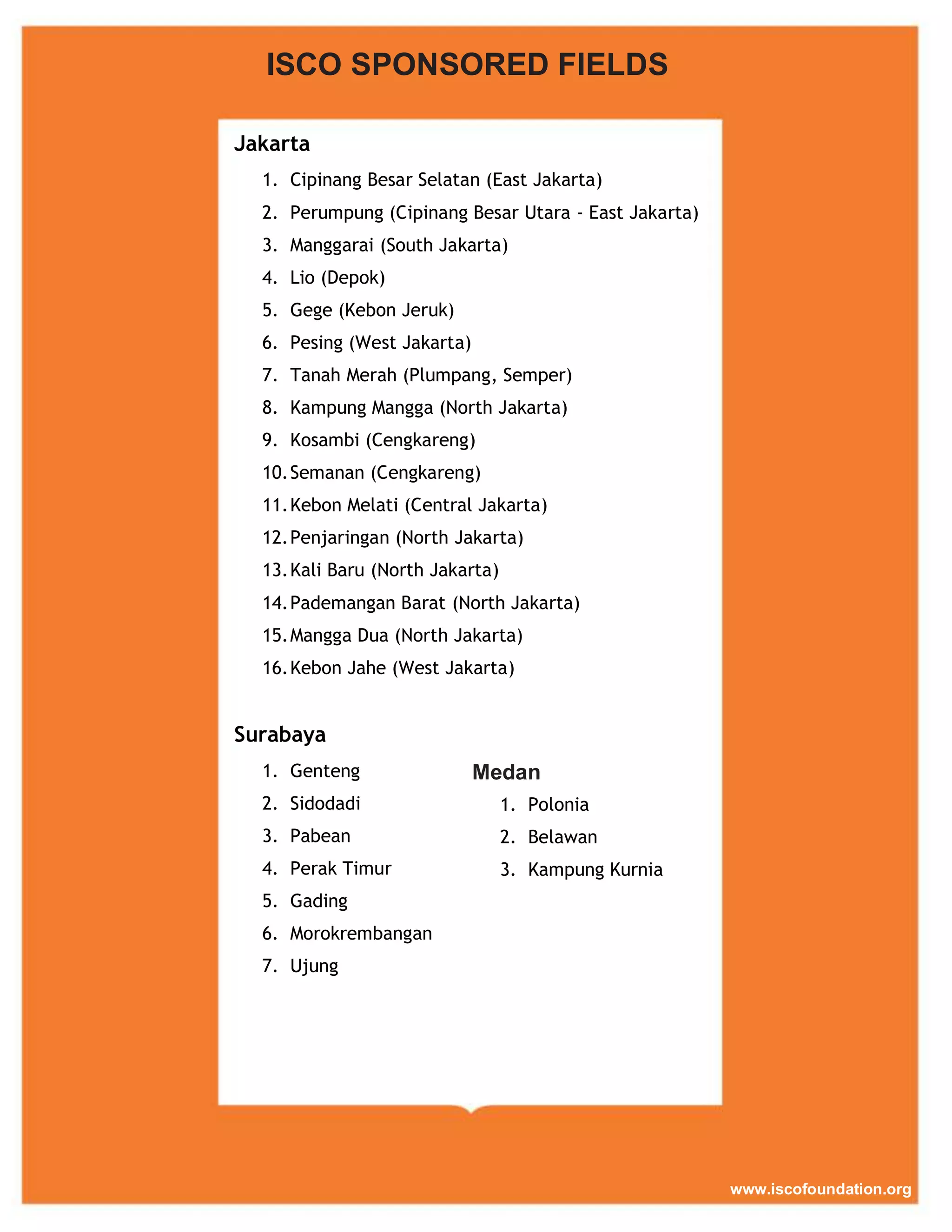 ISCO Foundation - Profile | PDF