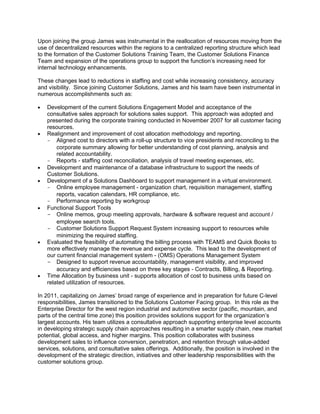 Updated Profile James E. Pattman as of February 2011 | DOC