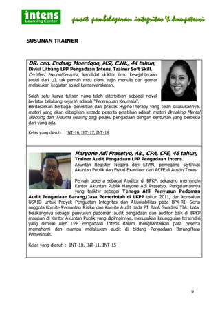 Lembaga Pelatihan Pengadaan Barang/Jasa Intens Learning Center | PDF