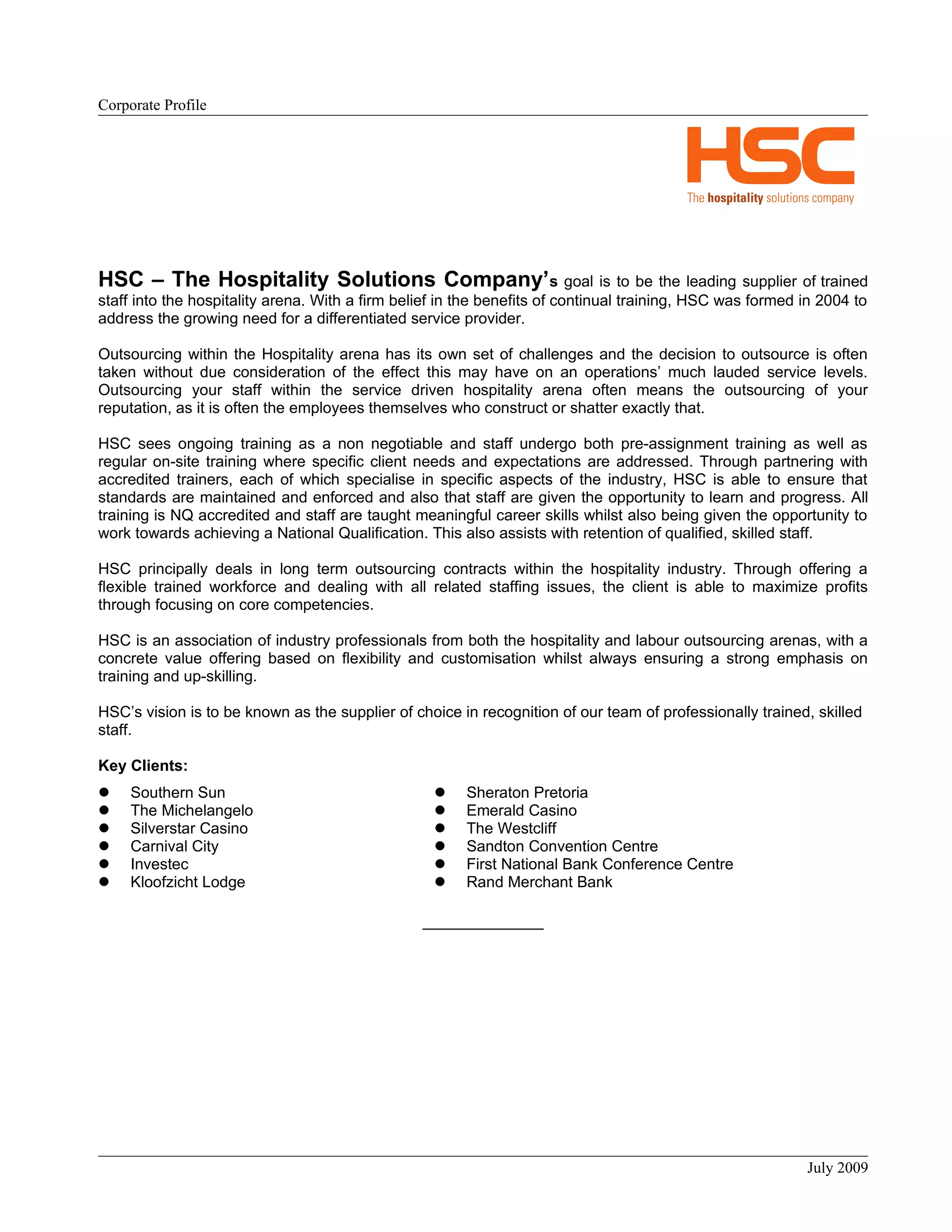 LSC Company Profile | PDF