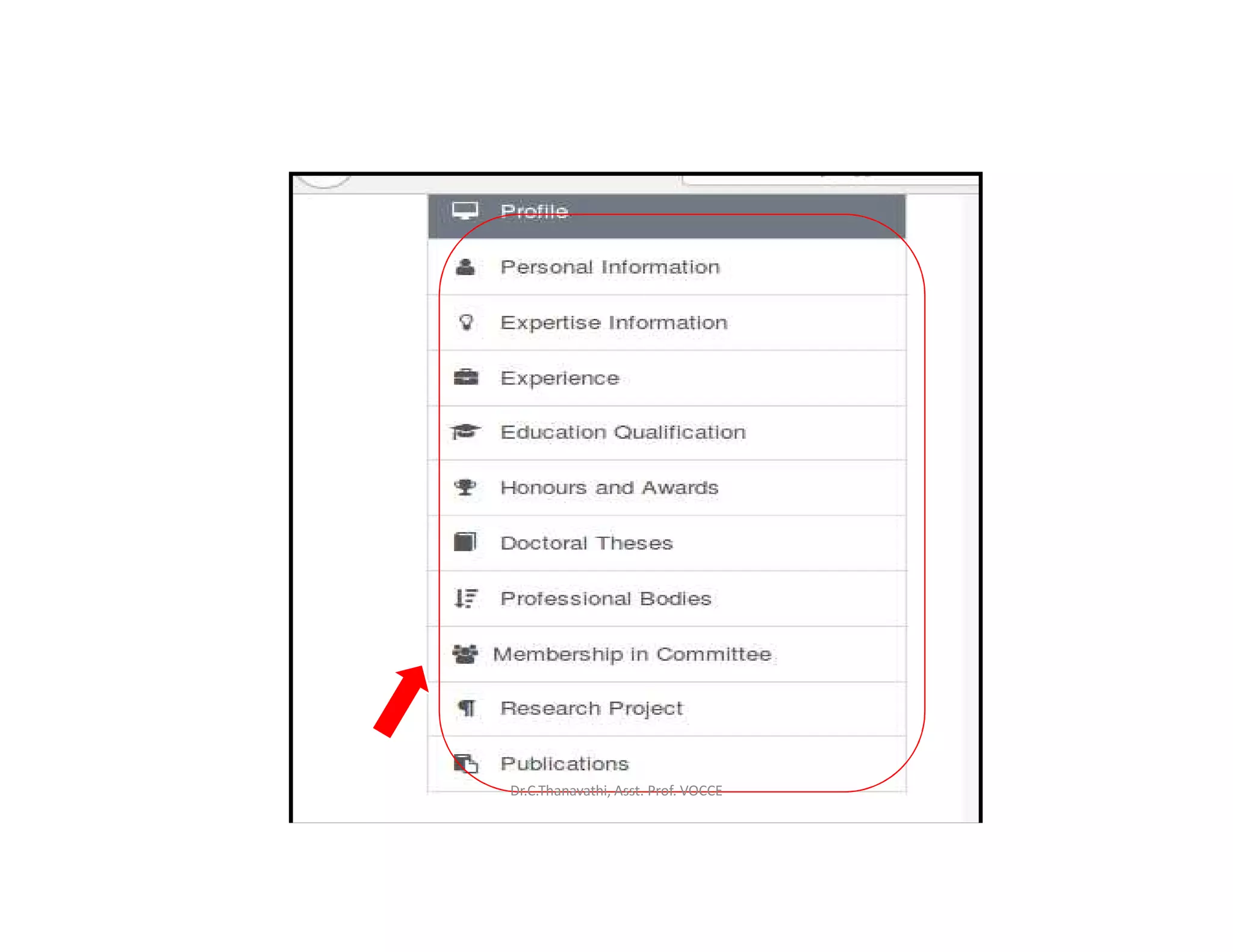 Profile Management System for Academic/Research Visibility-Vidwan | PDF