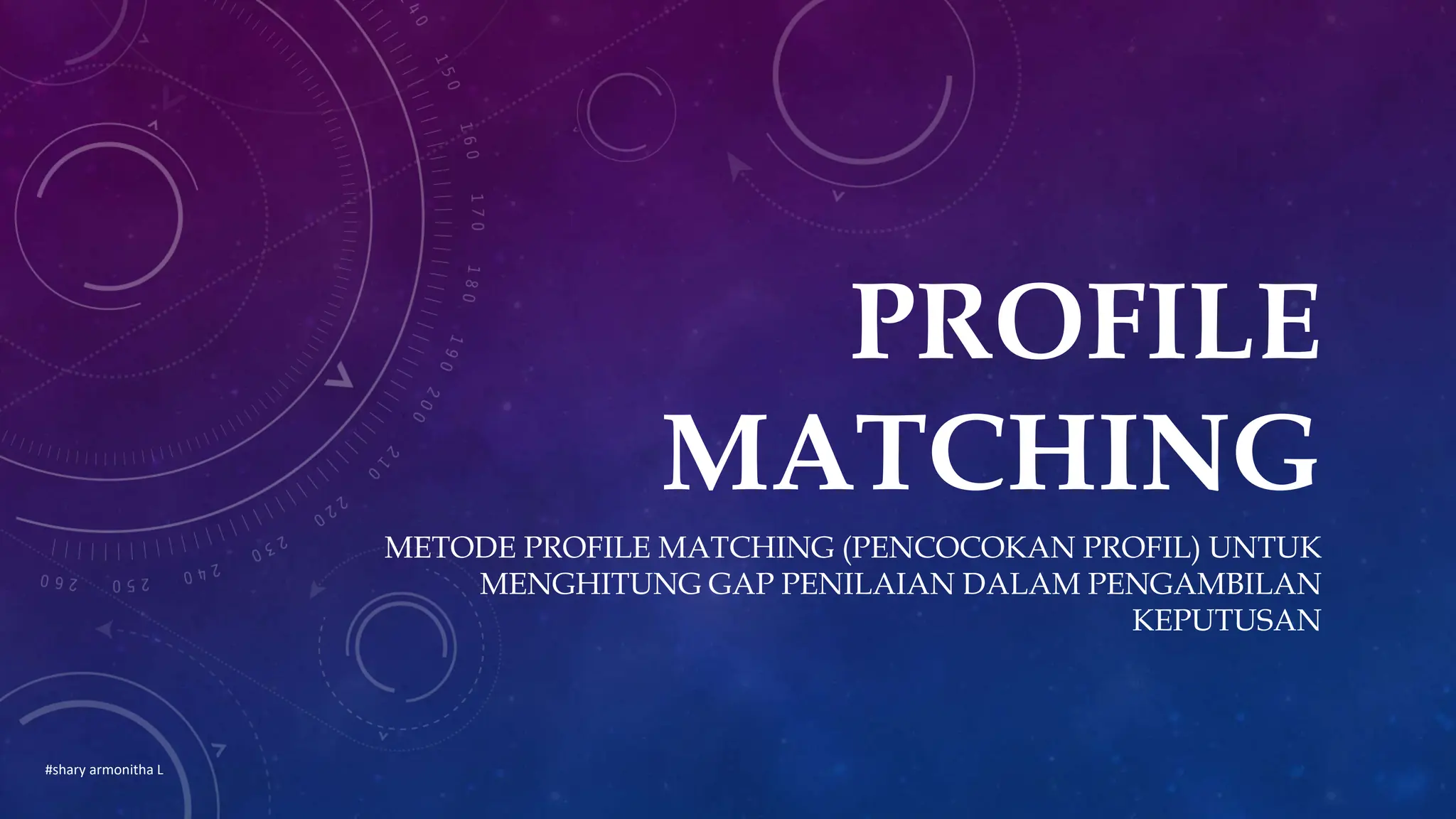 Profile Matching New.pptx