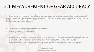 Profile Measurement of Gears | PPTX